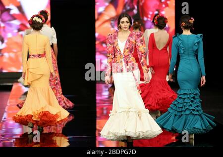 SIMOF 2020 - models walk the runway for the Maria Fernandez Fuentes ...