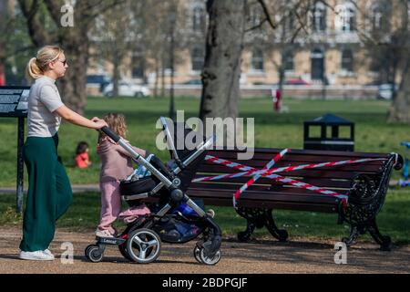 Clapham Common is pretty quiet now Lambeth Council has taped up all the ...