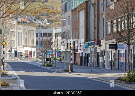 Pictured: Walter Road, one of the busiest central roads, is deserted in ...