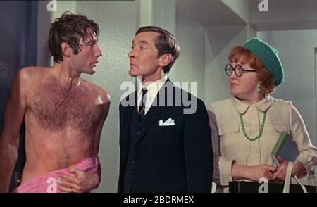 London.UK. Jim Dale, Kenneth Williams and Patsy Rowlands in a scene in ...