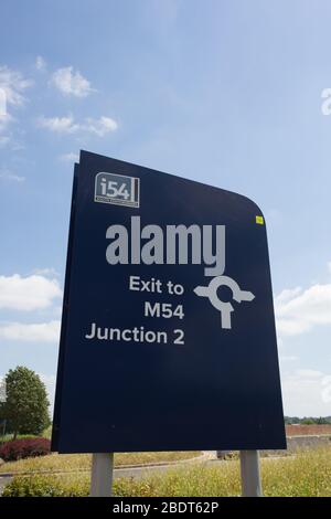 Signage at i54 Business Park, near Wolverhampton Stock Photo - Alamy