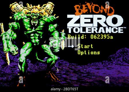 Beyond Zero Tolerance - Sega Genesis Mega Drive - Editorial use only ...