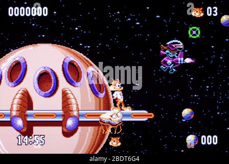 Bubsy II 2 - Sega Genesis Mega Drive - Editorial use only Stock Photo ...