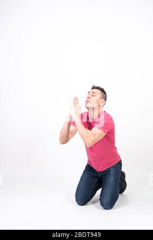 The man praying Stock Photo - Alamy