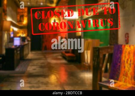 Defocused view of interior of an upmarket hotel reception or hall ...