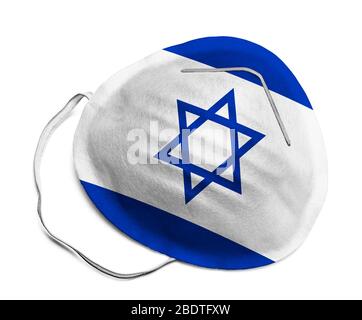 The Israeli flag and the Chinese flag, on a white background Stock ...