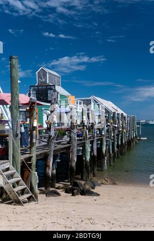 Pier in Provincetown, Cape Cod, Massachusetts, USA Stock Photo - Alamy