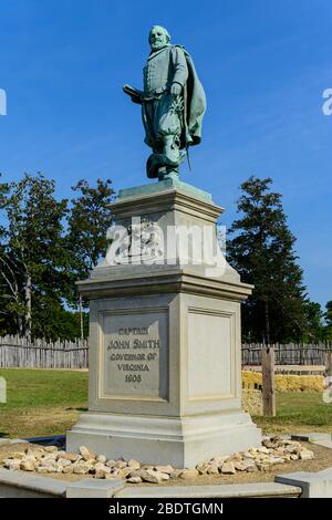 Statue of Captain John Smith, Historic Jamestowne, Colonial National ...
