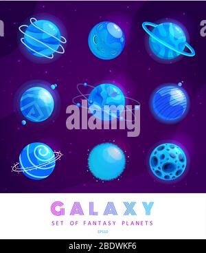 Candy planets collection for space game - glazed donut with sprinkles ...