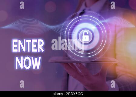 Conceptual hand writing showing Enter To Win. Business photo showcasing ...