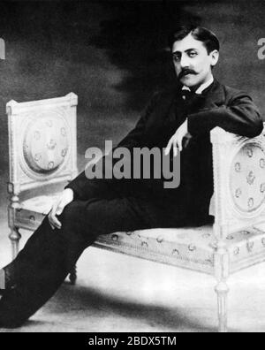 Marcel Proust (1871-1922), French writer, circa 1900s. CSU Archives ...