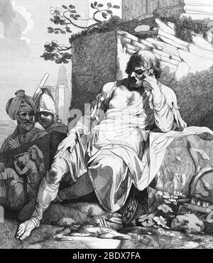 Gaius Marius at the Ruins of Carthage, Roman general and statesman ...