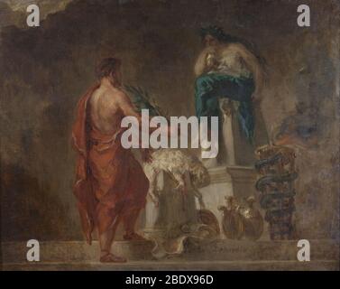 Pythia, the High Priestess of the Temple of Apollo at Delphi, Oracle of ...