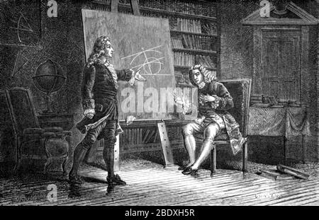 Bernoulli brothers, 17th century Swiss mathematicians. At right is Jean ...