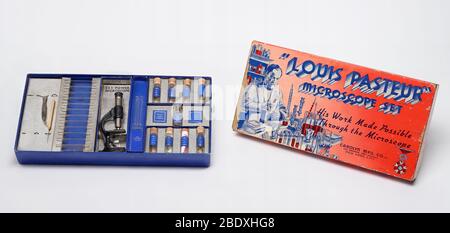 Louis Pasteur Microscope Set, 1920s Stock Photo - Alamy