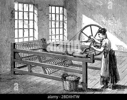 The spinning jenny is a multi-spindle spinning frame, invented in 1764 ...
