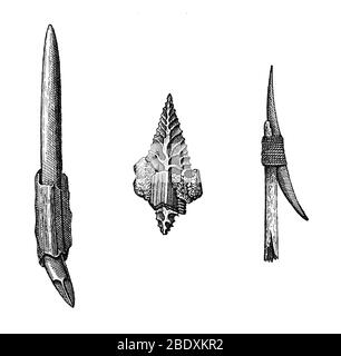 Stone Age Arrowheads Stock Photo - Alamy