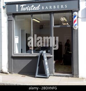 Retail Outlets, Coleford, Forest of Dean, Gloucestershire Stock Photo ...