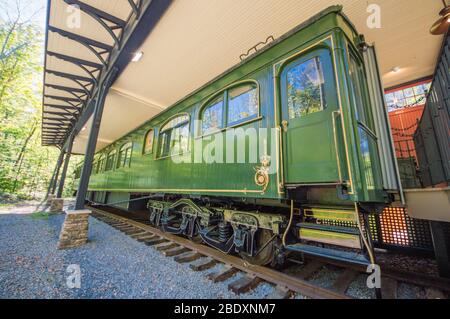 Pullman Car Sunbeam at Hildene The Lincoln Family Home Stock Photo - Alamy