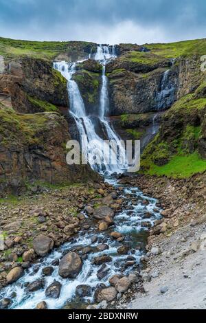 Rjukandi Waterfall, Eastern Region, Iceland Stock Photo - Alamy