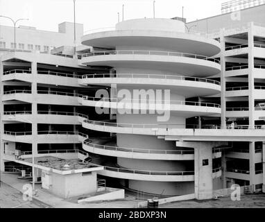 Parking garage spiral ramp Stock Photo - Alamy