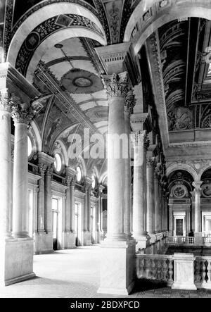 Library of Congress, Great Hall, 1897 Stock Photo - Alamy