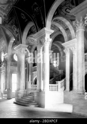 Library of Congress, Great Hall, 1897 Stock Photo - Alamy