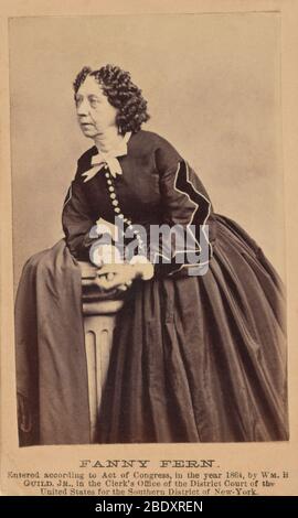 Fanny Fern, American Author Stock Photo - Alamy