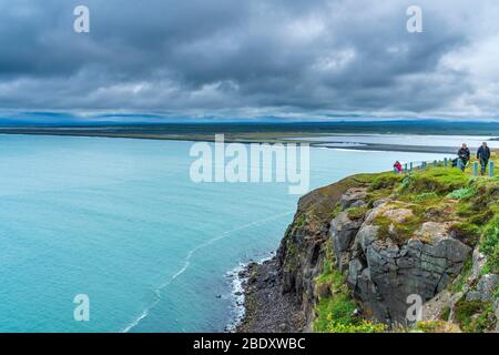 Icelandic landscape along Road 85, Northwestern Region, Iceland Stock ...