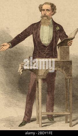 Charles Dickens (1812-1870), English Writer, Portrait Stock Photo - Alamy