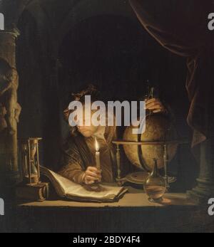 Astronomer by Candlelight; Gerrit Dou (Dutch, 1613 - 1675); Netherlands ...
