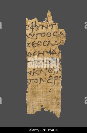 Fragment of a Greek papyrus Stock Photo - Alamy