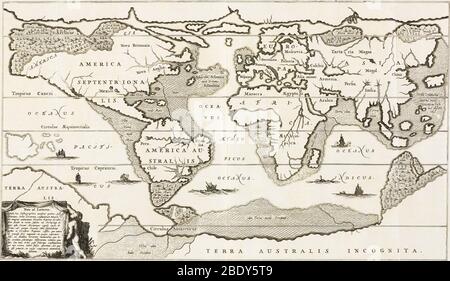 Old World Map 1675 Stock Photo - Alamy