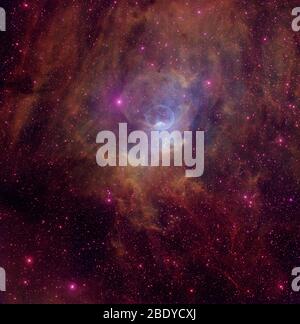 Deep space: Bubble Nebula (NGC 7635) in constellation Cassiopeia Stock Photo - Alamy