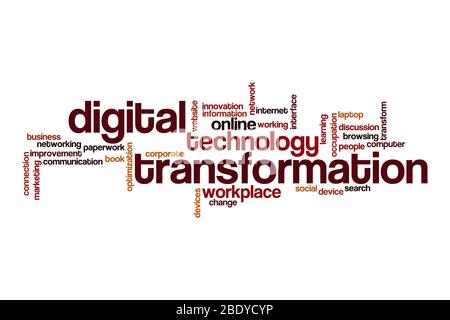 Transformation word cloud concept on white background Stock Photo - Alamy