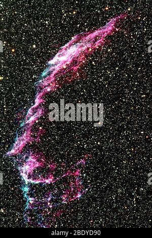 NGC 6992, The Eastern Veil Nebula Stock Photo - Alamy