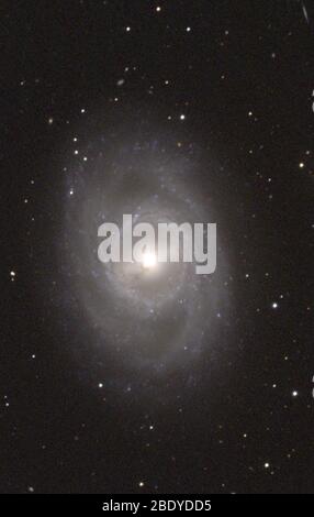 Barred spiral galaxy M96. M96, or NGC 3368, is a spiral galaxy in the ...