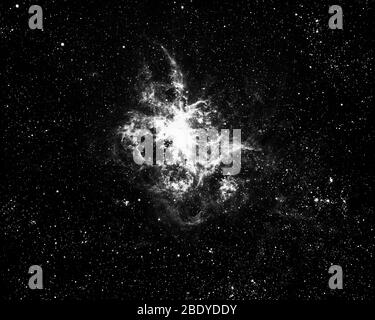 Large Magellanic Cloud, with Tarantula Nebula visible in center Stock Photo - Alamy