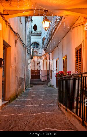 Panoramic view of Corbara city, Province of Salermo, Region Campania ...