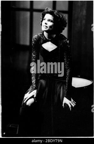 French actress Fanny Ardant performs in Lyon, 1990, France Stock Photo ...