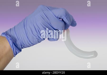 Oral (oropharyngeal) Airway Device Stock Photo - Alamy