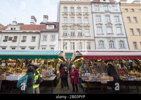 A stall in Havelske market selling a large selection of traditional ...