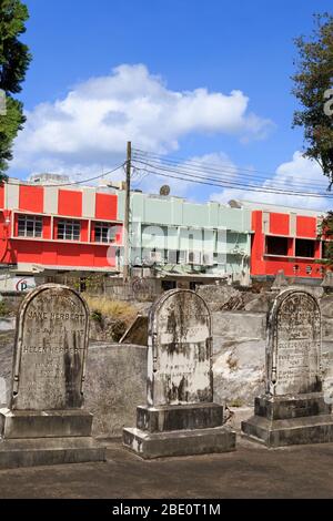 Cemetery in St. Michael's Cathedral,Bridgetown,Barbados,Caribbean Stock ...