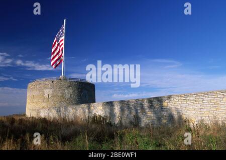 Round Tower, Historic Fort Snelling, St Paul, Minnesota Stock Photo - Alamy