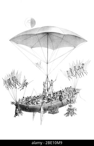 Great Moon Hoax of 1835, about the supposed discovery of life on the ...