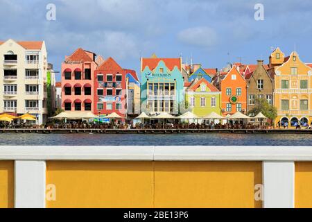 Buildings on Handelskade Street,Punda District,Willemstad,Curacao ...