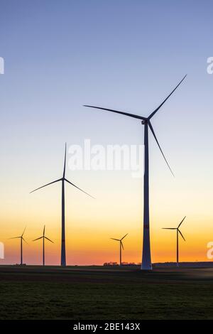 Wind farm, wind turbines, wind turbines, Baden-Wuerttemberg, Germany ...