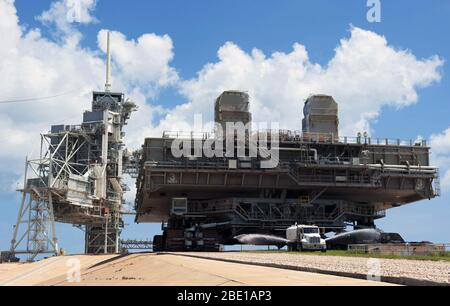 CAPE CANAVERAL, Fla. – Crawler-transporter 2, or CT-2, enters the ...