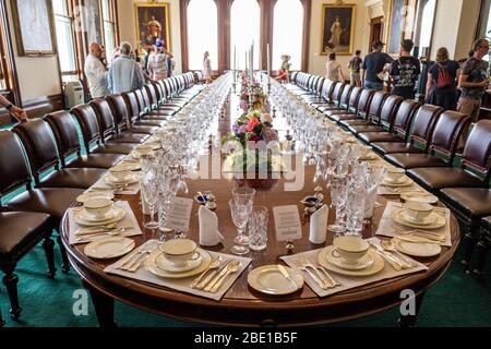 Melbourne, Australia - Government house dining room Stock Photo - Alamy