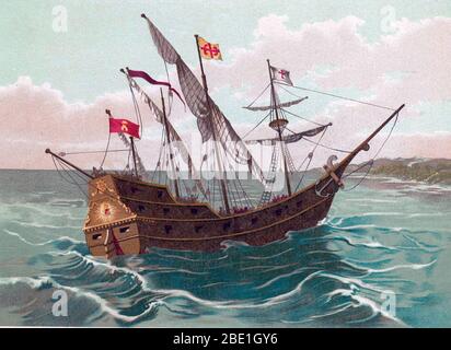Santa Maria, flagship of Christopher Columbus's expedition Stock Photo ...